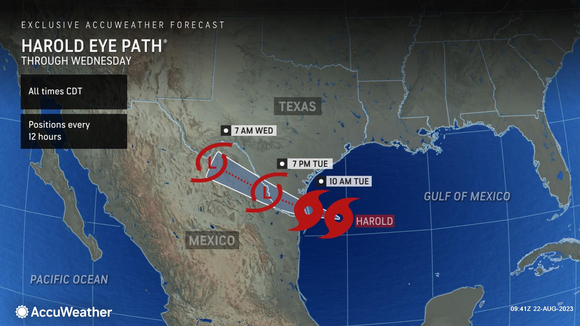 Tropical Storm Harold approaches South Texas bringing heavy rainfall ...