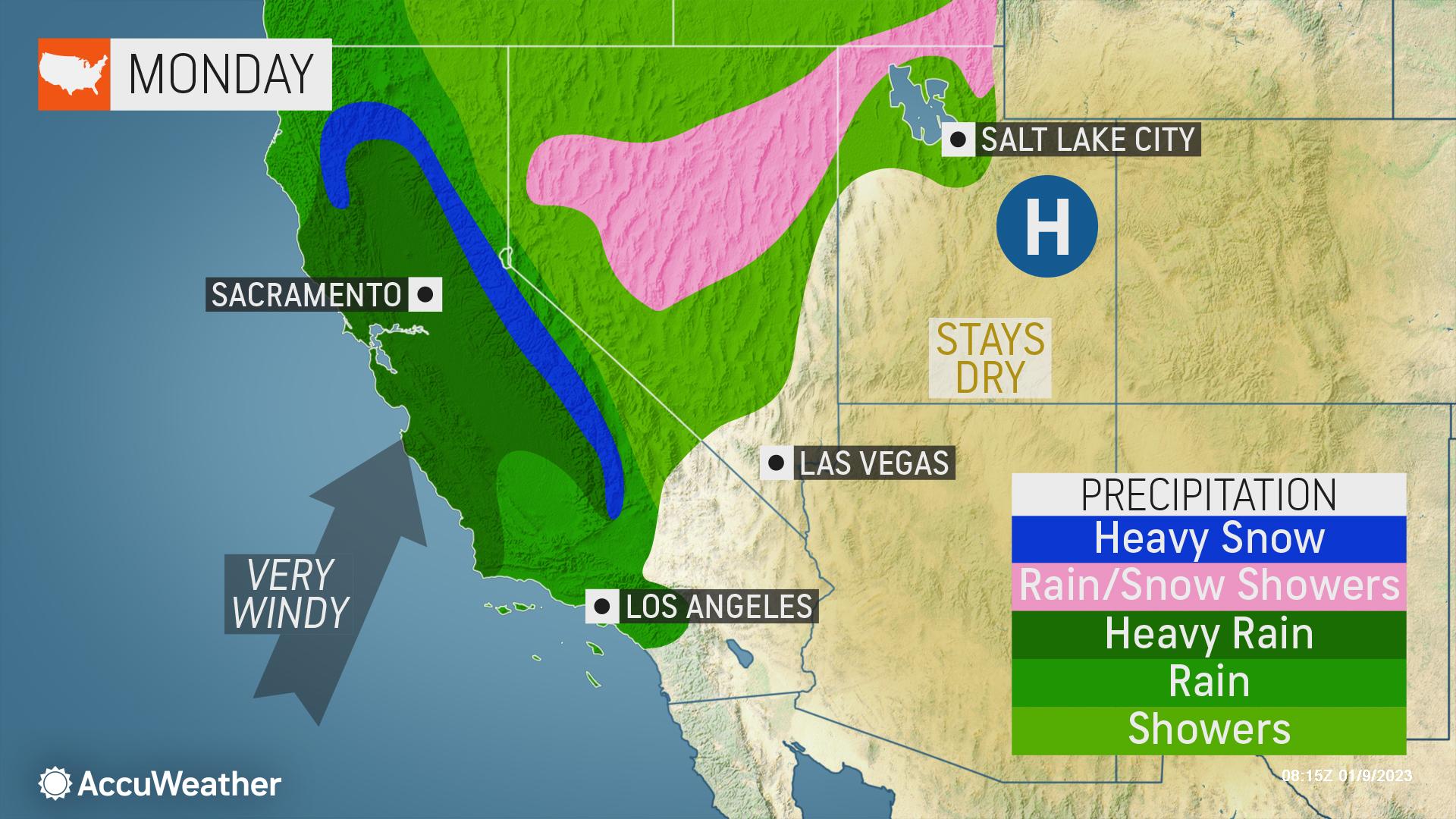 A dangerous wave of storms to bring heavy rain, life-threatening ...