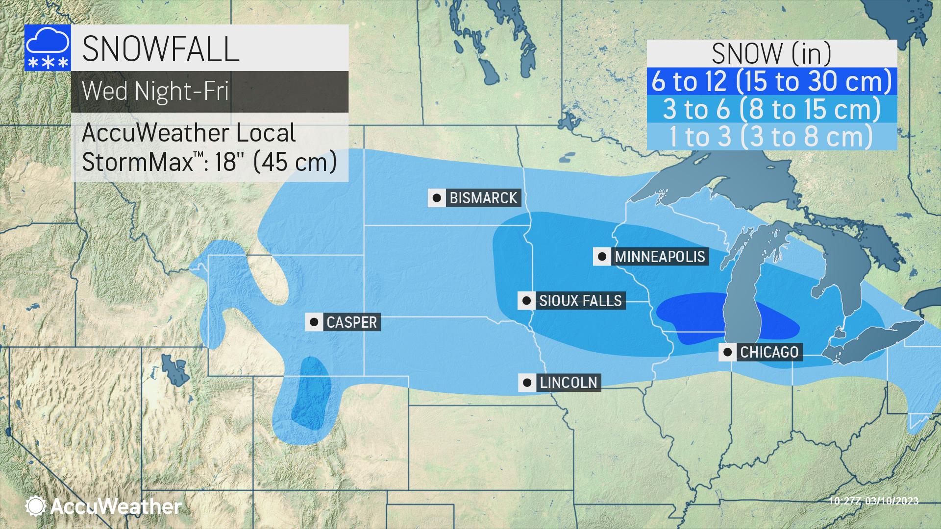 Winter storm to bring up to a foot of snow in some areas of the Plains ...