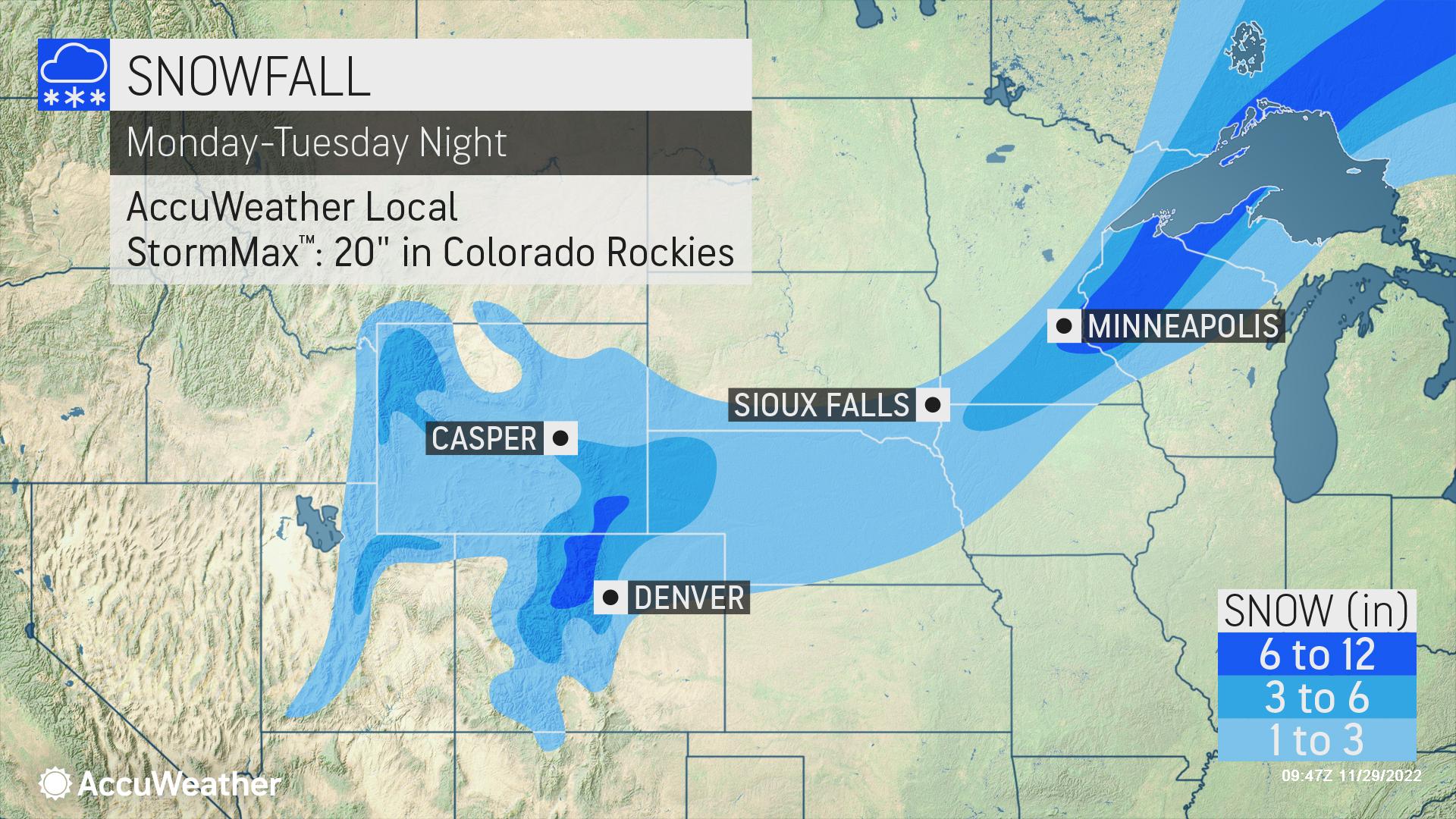 A blast of winter to bring high winds, cold temperatures, and snow to ...