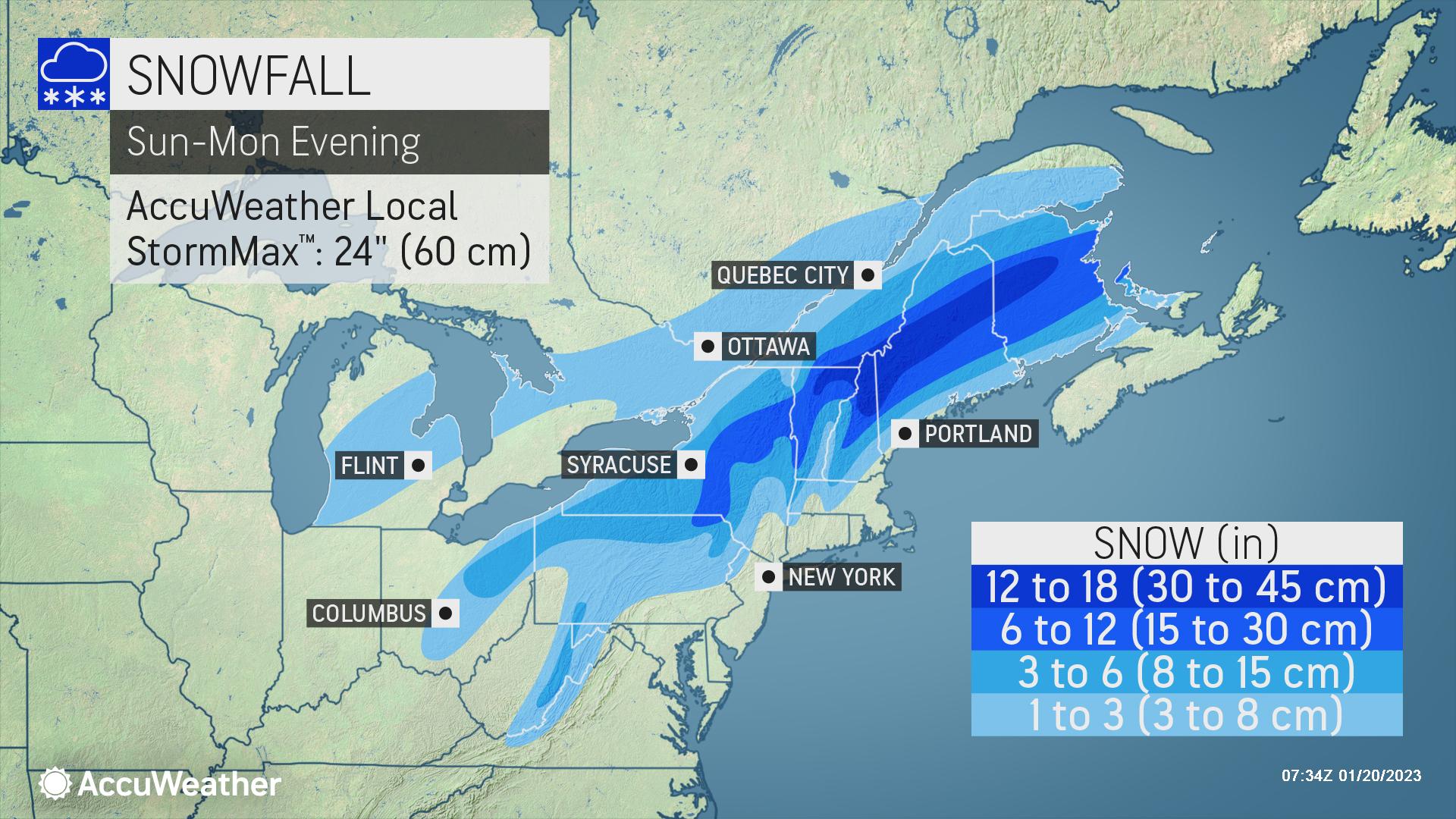 Powerful storm bringing nearly 2 feet of snow to the Northeast