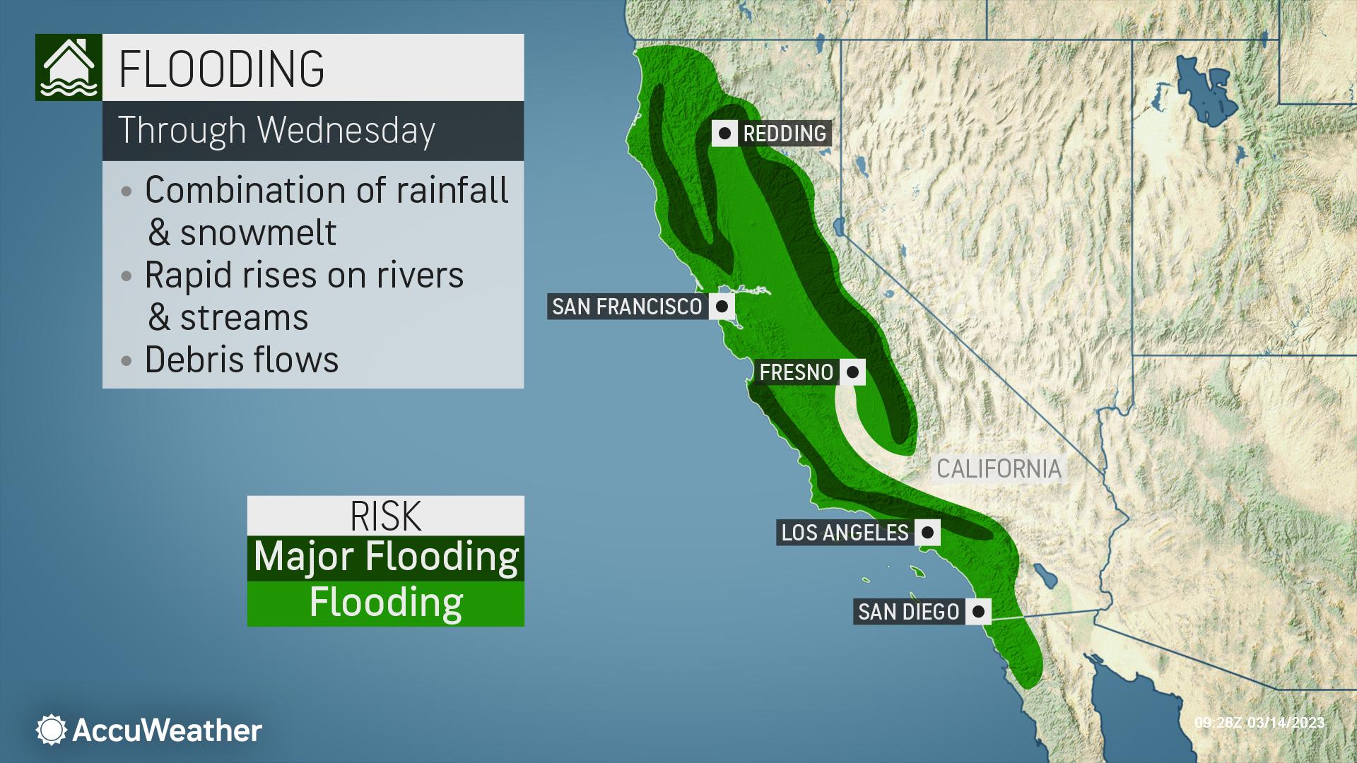 California could face major flooding as another storm brings heavy rain ...