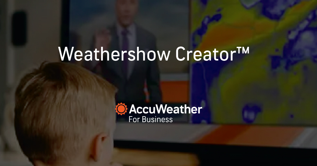 Weather Forecast Presentation Creator | AccuWeather Weathershow Creator